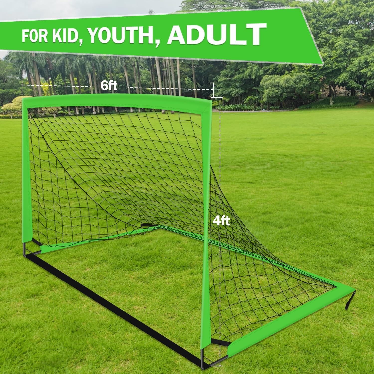 Soccer Nets Training Training Goals Portable Football Set for Kids and ...