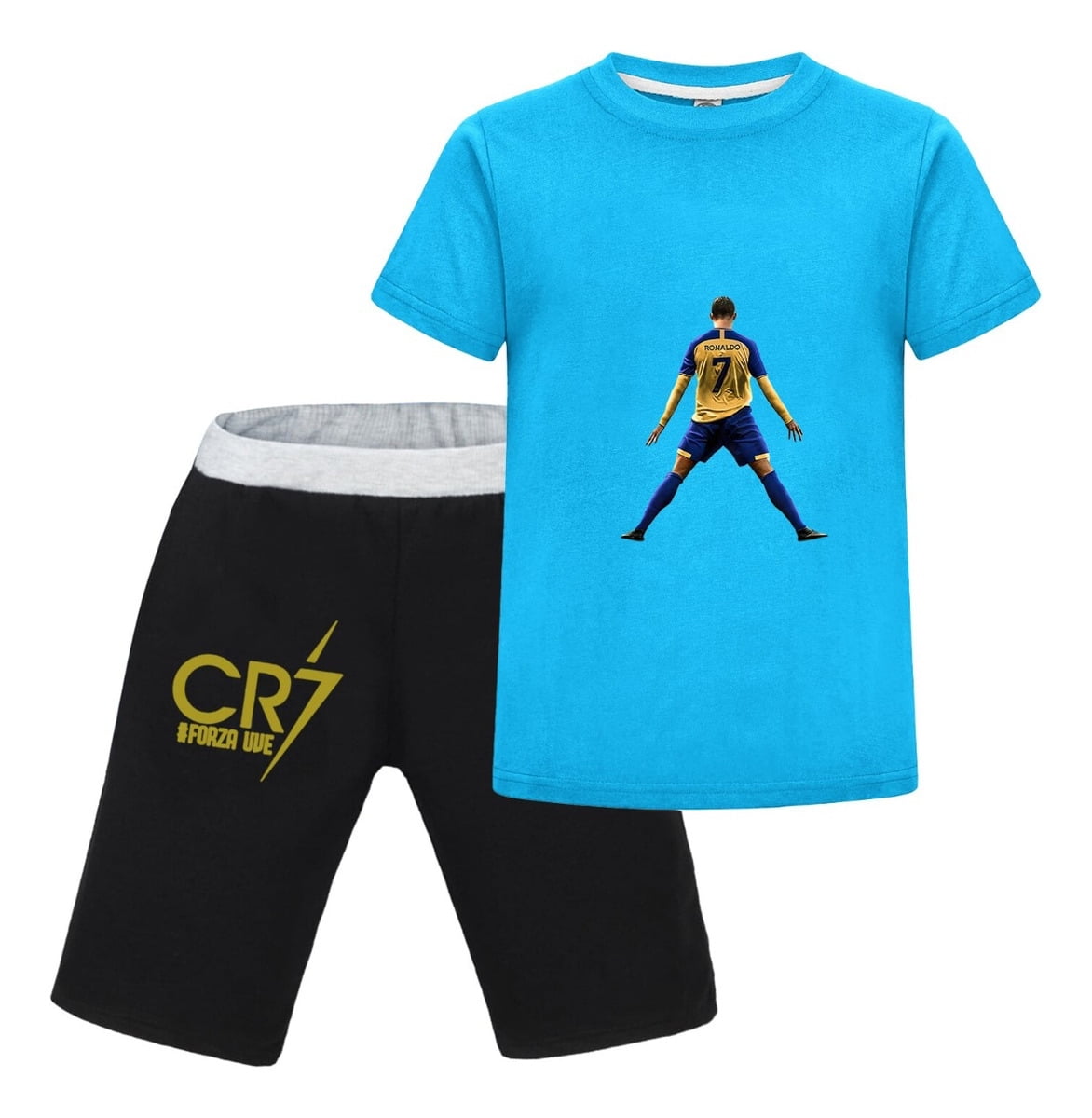 Soccer Outfit for Kids | CR7 T-Shirt and Shorts Set | Cristiano Ronaldo ...