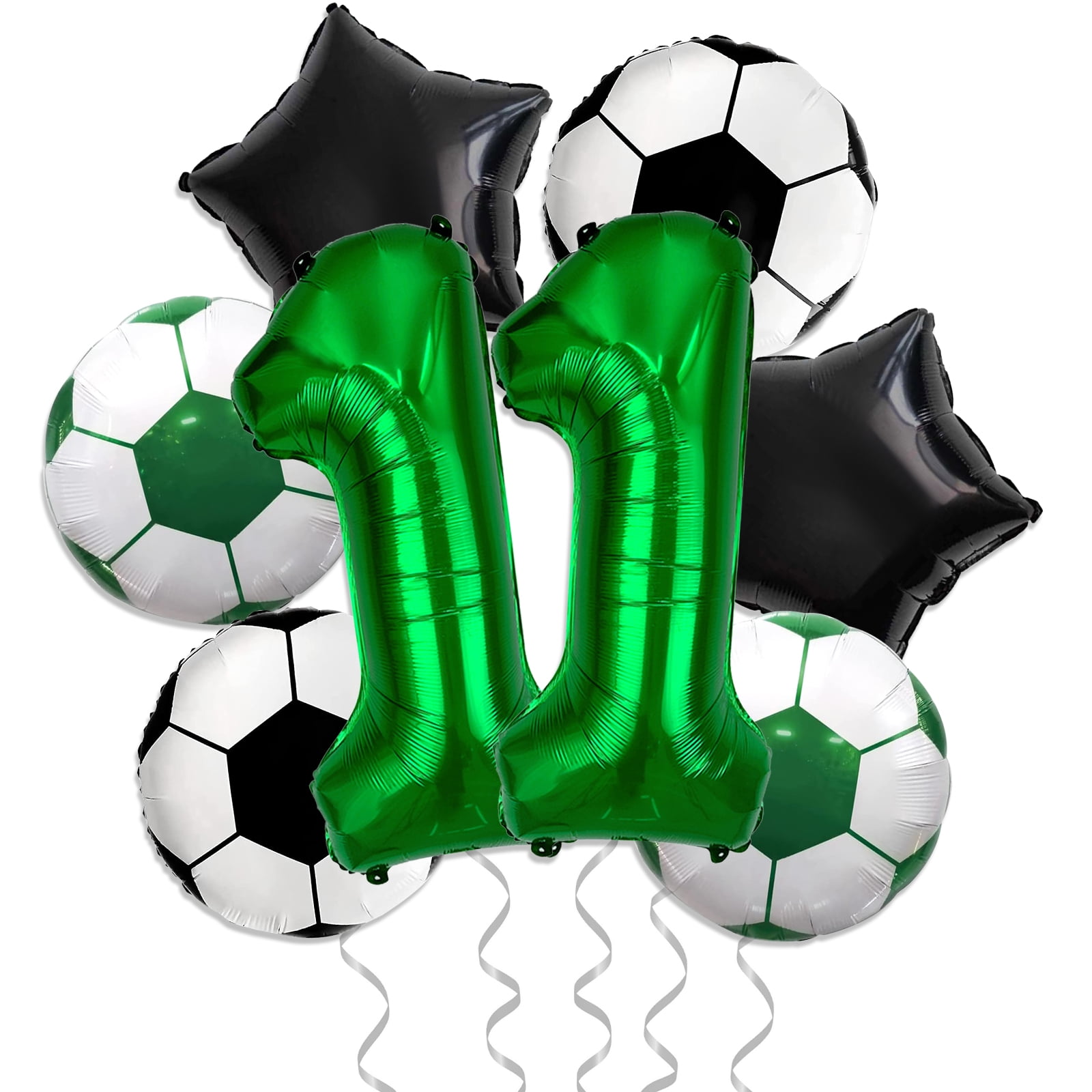 Soccer Party Decorations, Soccer Foil Balloons, Number 11Foil Balloons ...