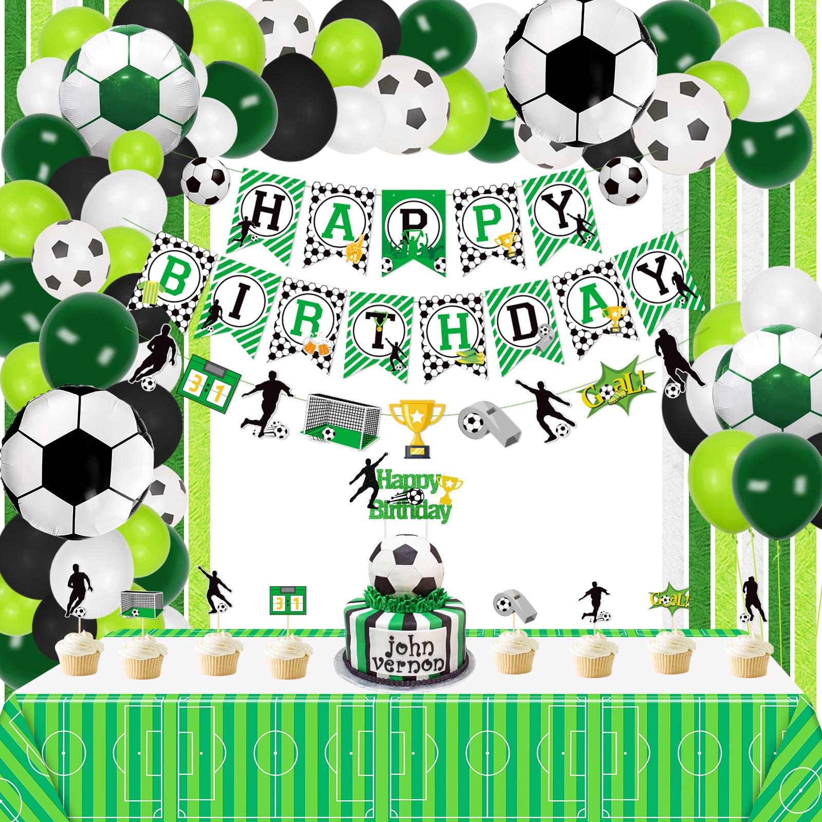 Walmart Soccer Sport Ball Party Decor Items: Birthday Banners ...