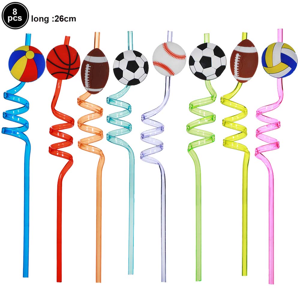 Soccer Party Straw for Soccer Party Favor Soccer Ball Themed Party ...