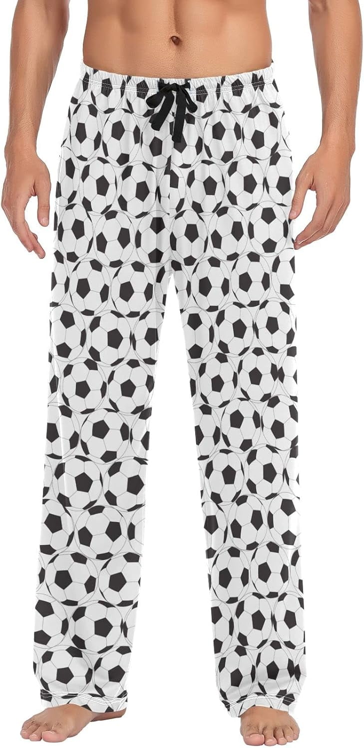 Soccer Pattern Sport American Football Mens Pajama Pants Sleepwear ...