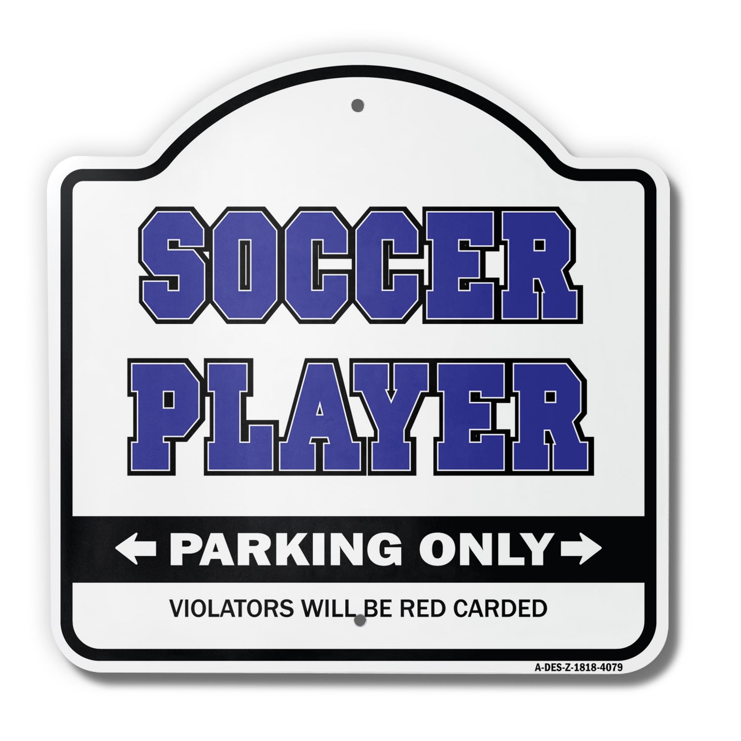 Soccer Player 18" X 18" Heavy-Gauge Aluminum Architectural Sign ...