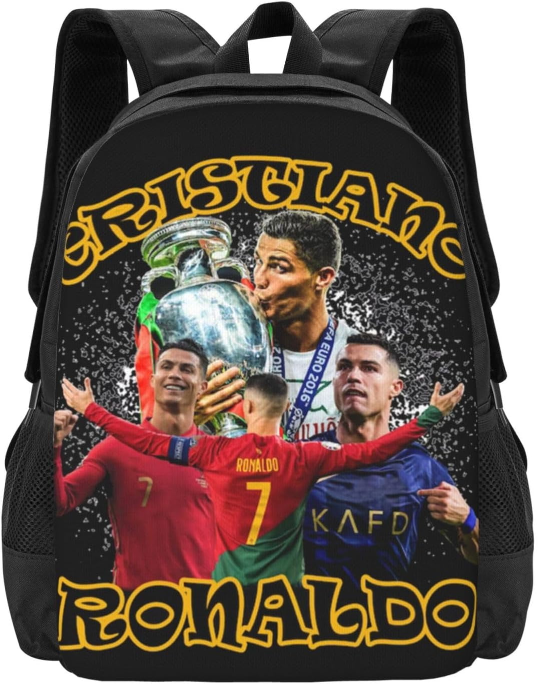 Soccer Player #7 Cristiano Ronaldo Backpack 16.5 Inch For Daily Work ...