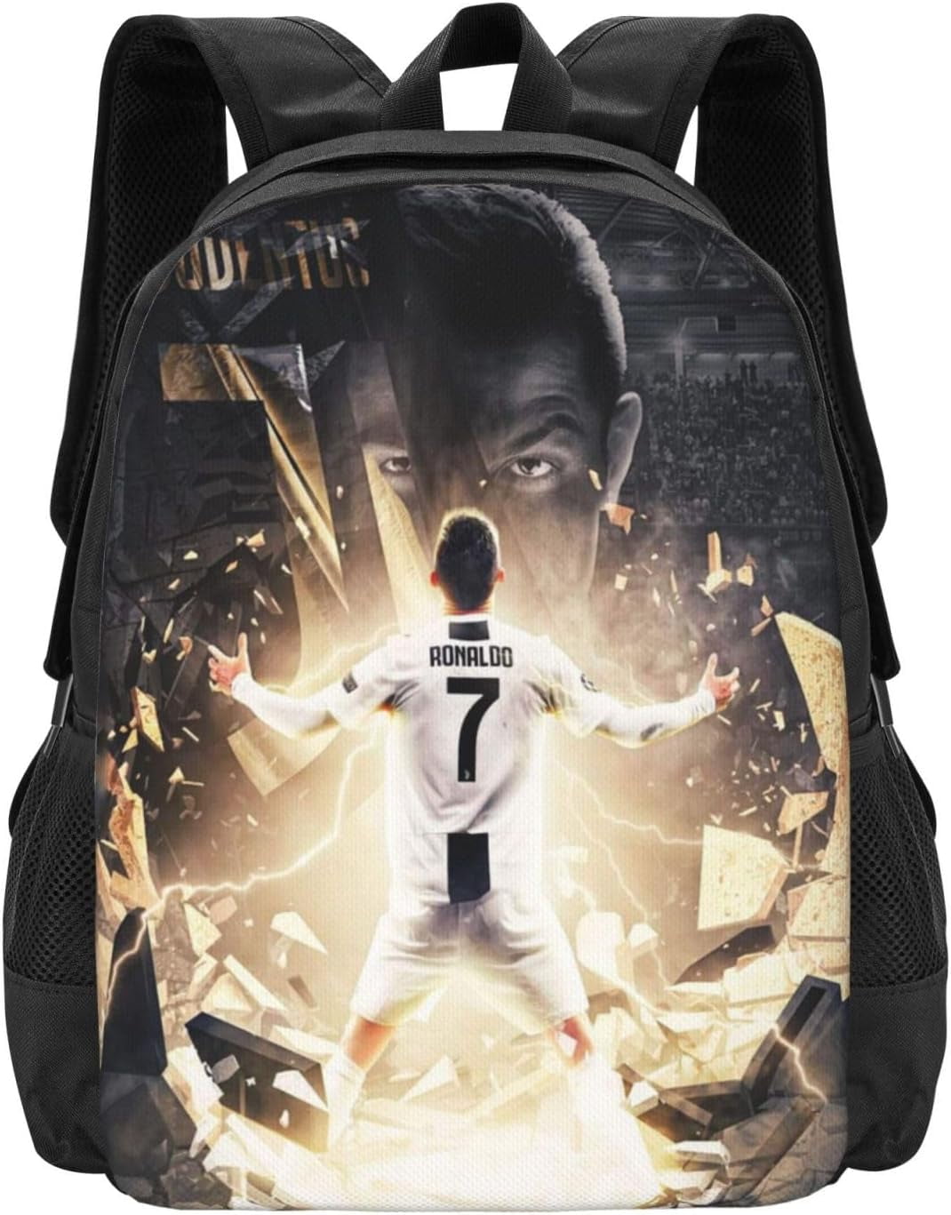 Soccer Player #7 Cristiano Ronaldo Backpack 16.5 Inch For Daily Work ...