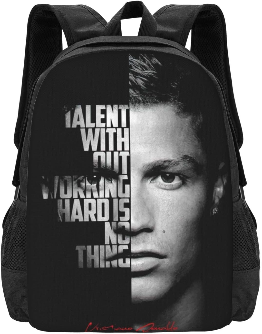 Soccer Player #7 Cristiano Ronaldo Backpack 16.5 Inch For Daily Work ...