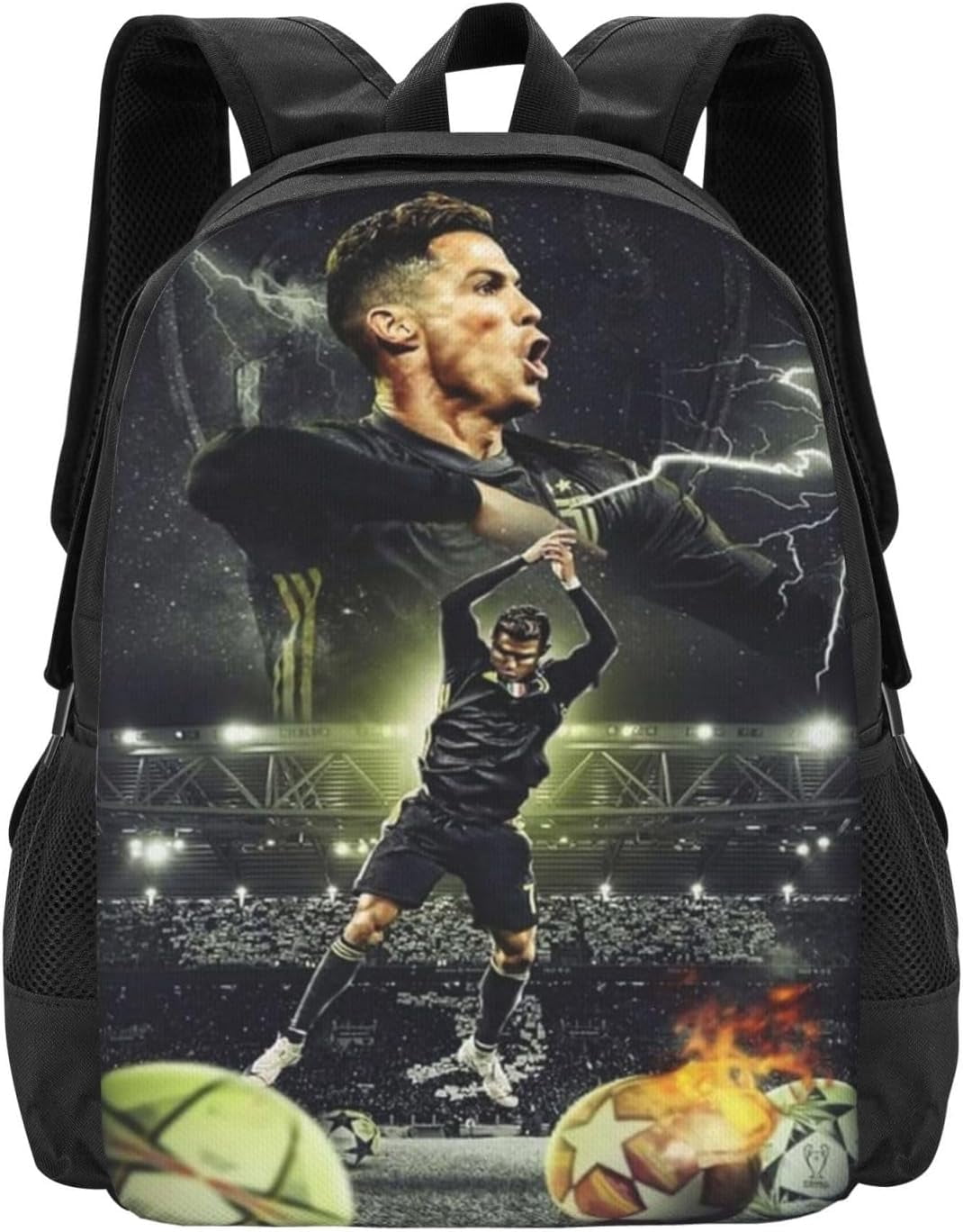Soccer Player #7 Cristiano Ronaldo Backpack 16.5 Inch For Daily Work ...