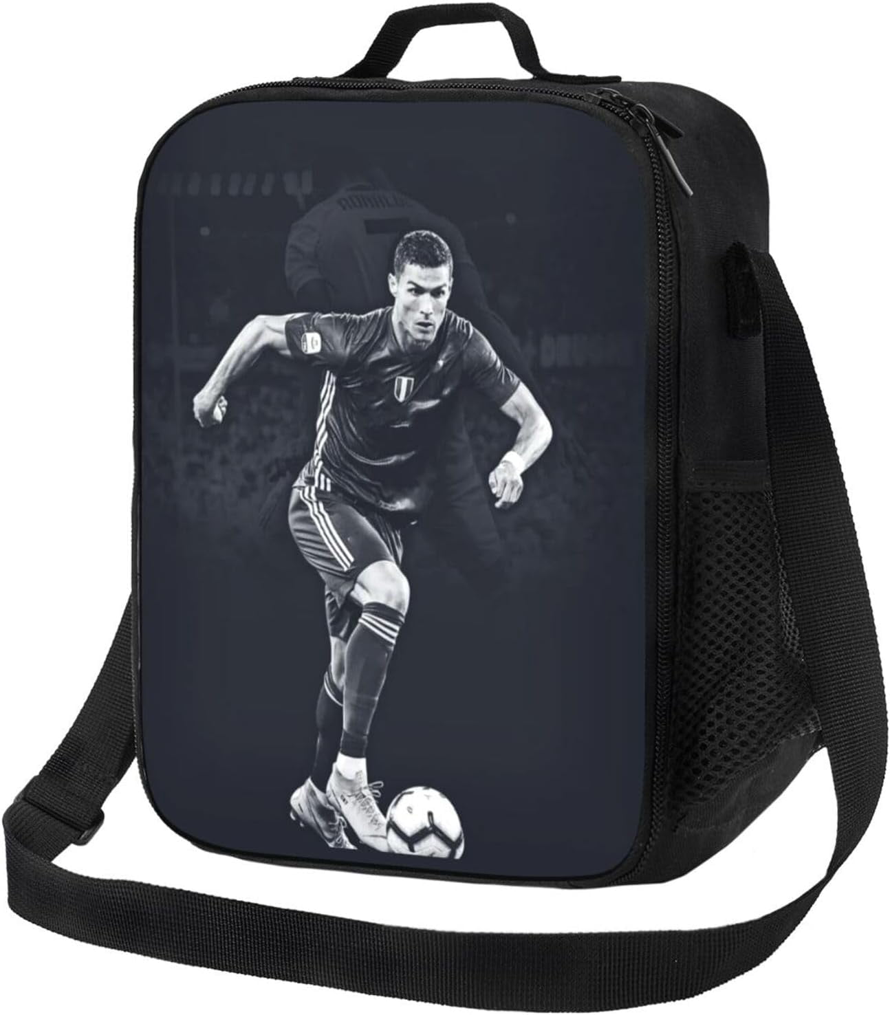 Soccer Player #7 Lunch Bag Cristiano Ronaldo Cooler Bag For School/Work ...