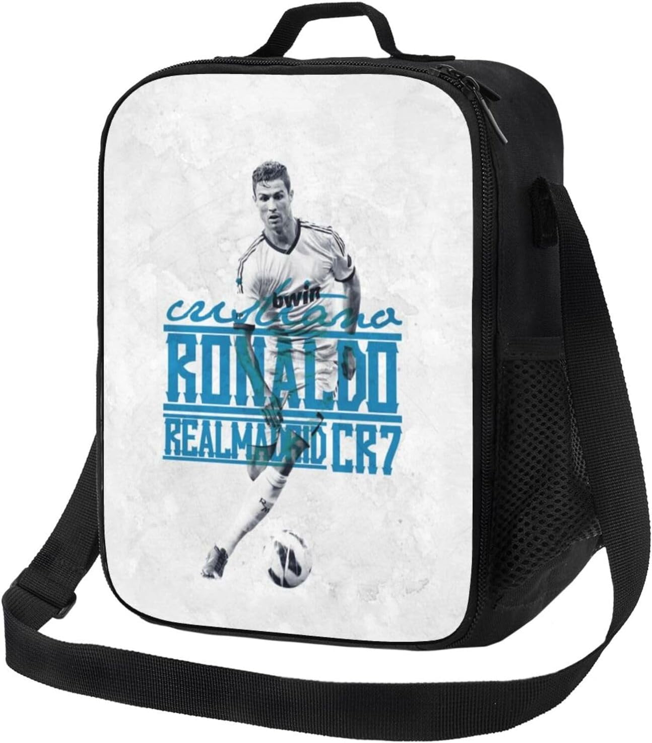Soccer Player #7 Lunch Bag Cristiano Ronaldo Cooler Bag For School/Work ...