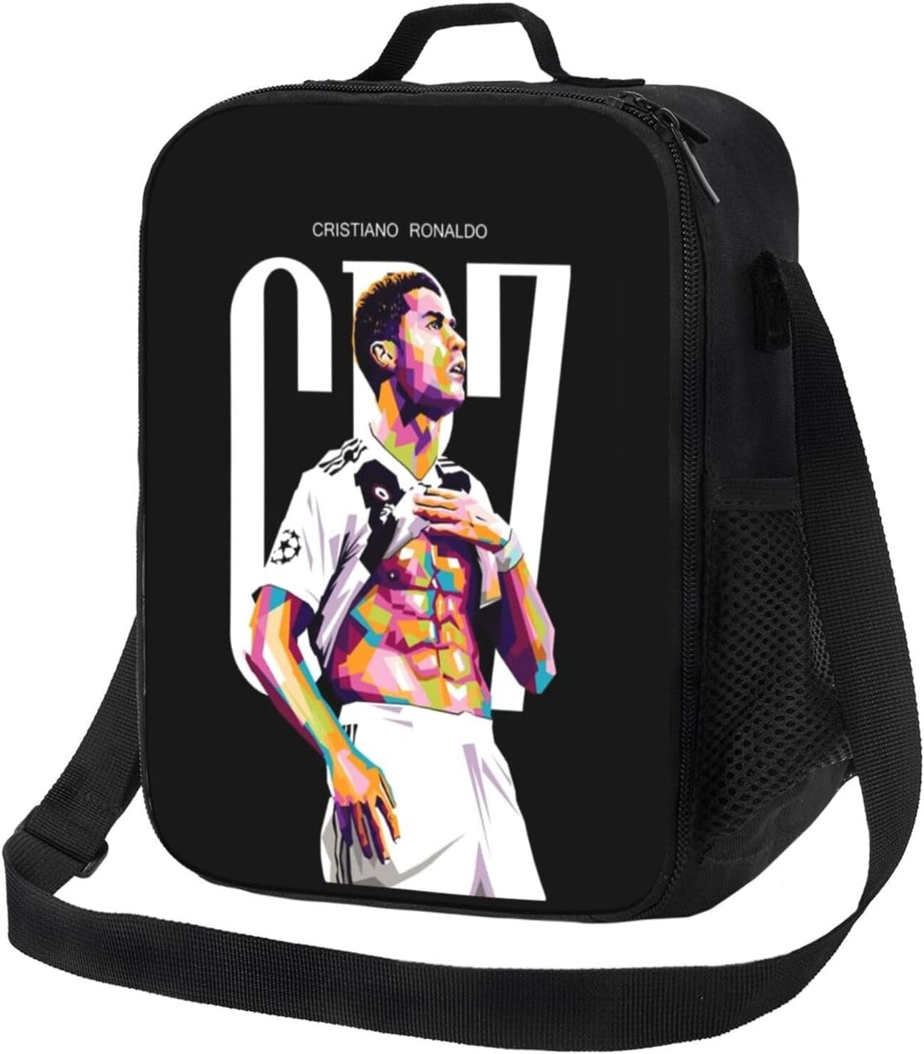 Soccer Player #7 Lunch Bag Cristiano Ronaldo Cooler Bag For School/Work ...