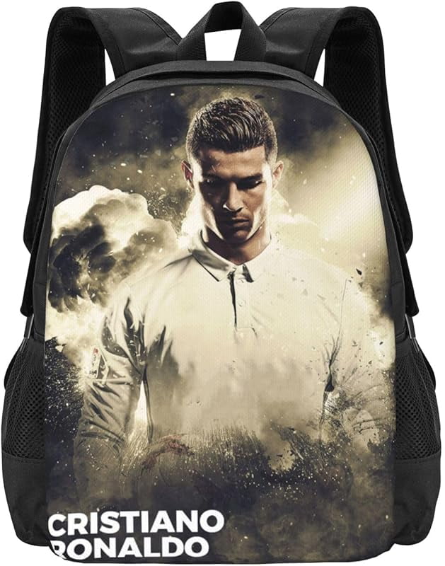 Soccer Player #7 Ronaldo Backpack 16.5 Inch For Daily Work Sport ...