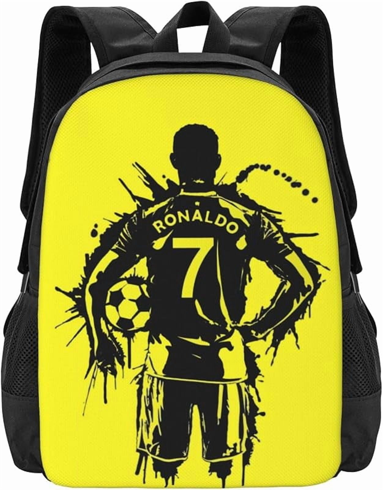 Soccer Player #7 Ronaldo Backpack 16.5 Inch For Daily Work Sport ...