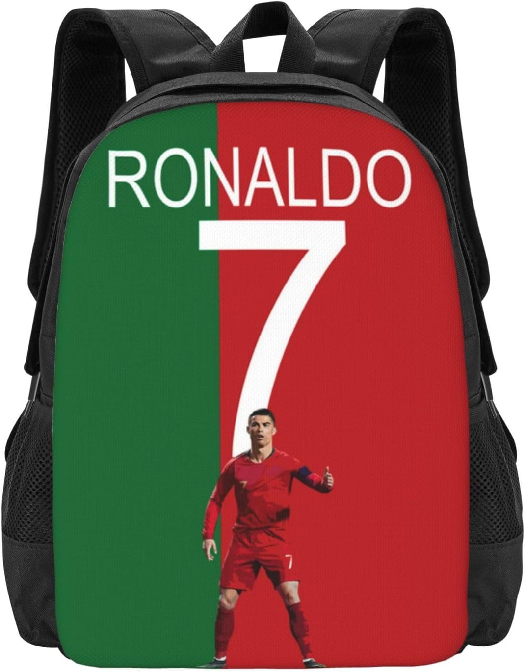 Soccer Player #7 Ronaldo Backpack 16.5 Inch For Daily Work Sport ...
