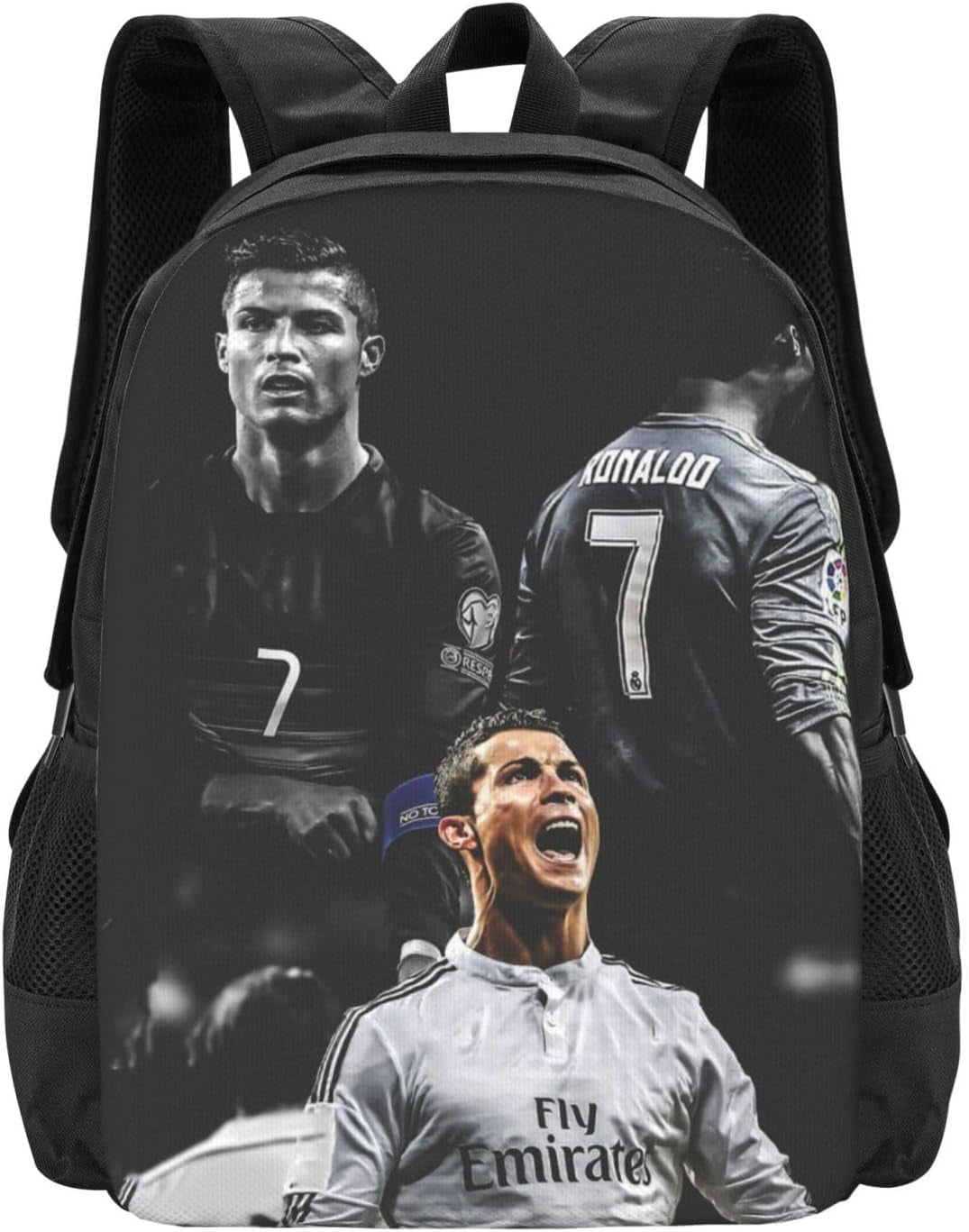 Soccer Player #7 Ronaldo Backpack 16.5 Inch For Daily Work Sport ...