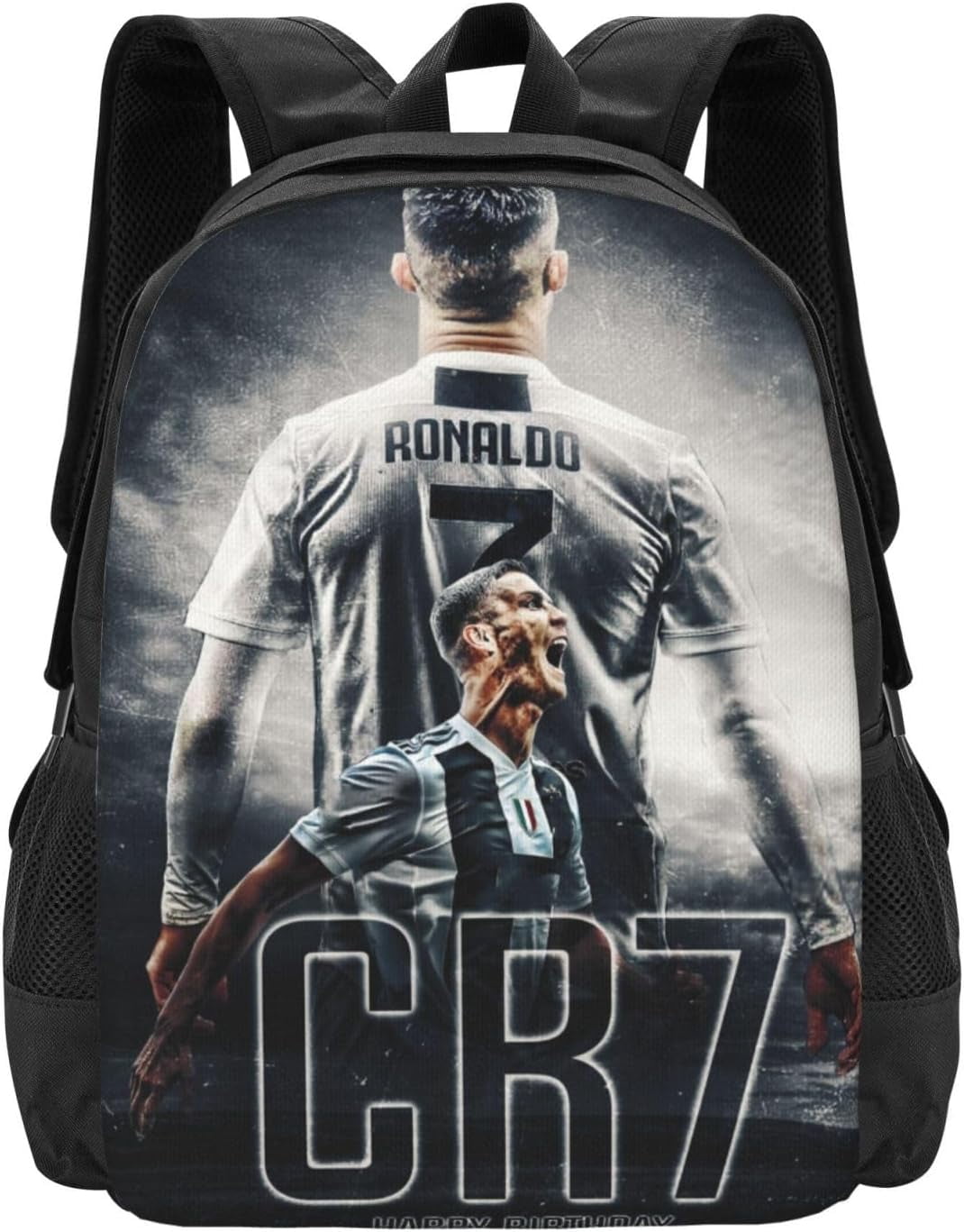 Soccer Player #7 Ronaldo Backpack 16.5 Inch For Daily Work Sport ...