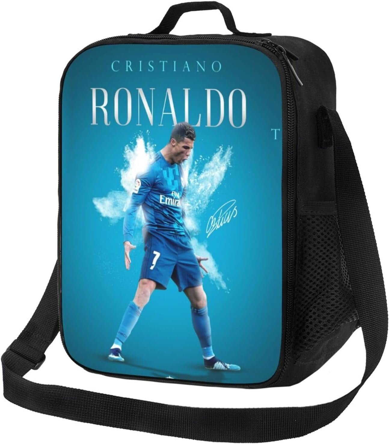 Soccer Player #7 Ronaldo Lunch Bag For Daily Work Sport Outdoor ...