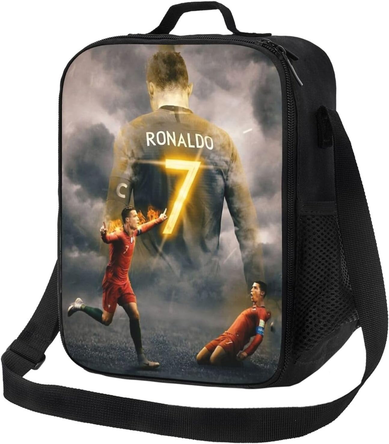 Soccer Player #7 Ronaldo Lunch Bag For Daily Work Sport Outdoor ...