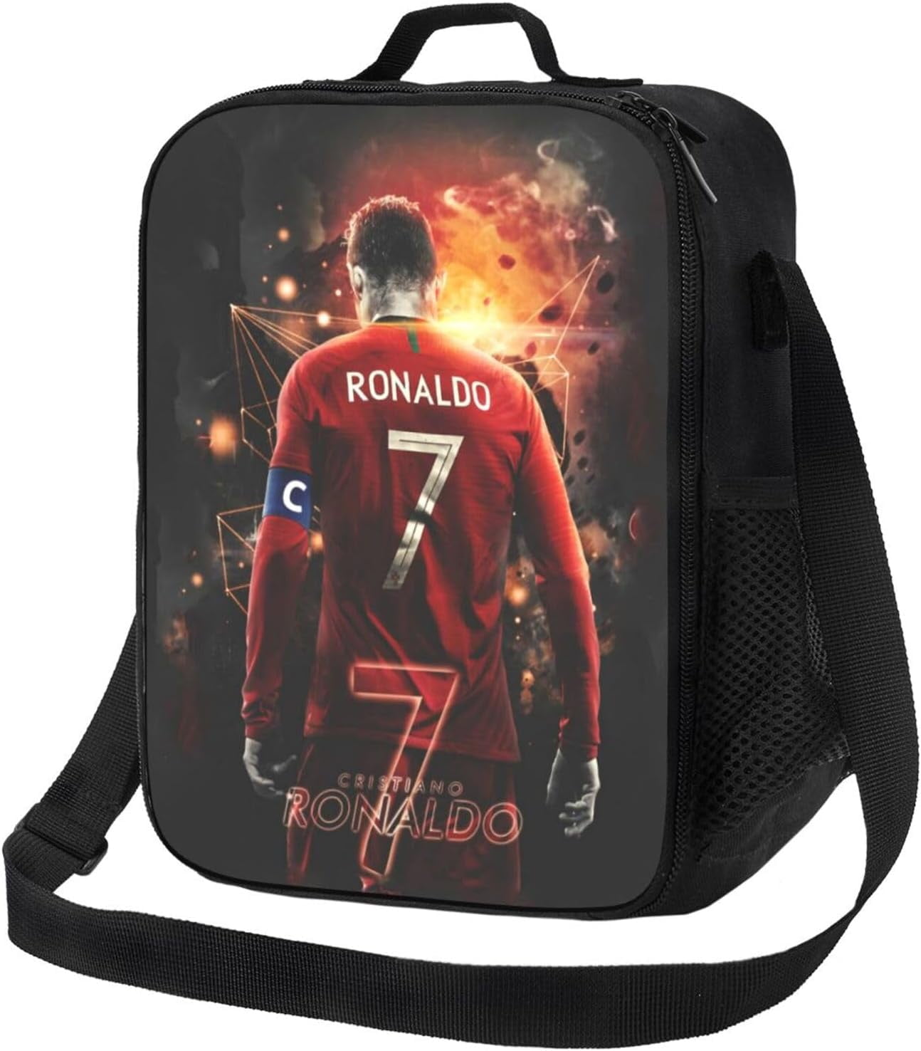 Soccer Player #7 Ronaldo Lunch Bag For Daily Work Sport Outdoor ...