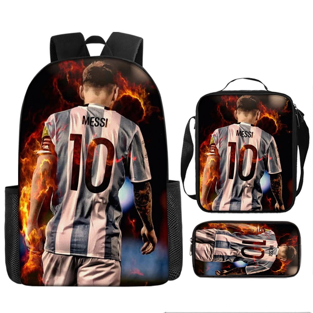 Soccer Player Cristiano Ronaldo Backpack,CR7 Lightweight Canvas Bookbag ...
