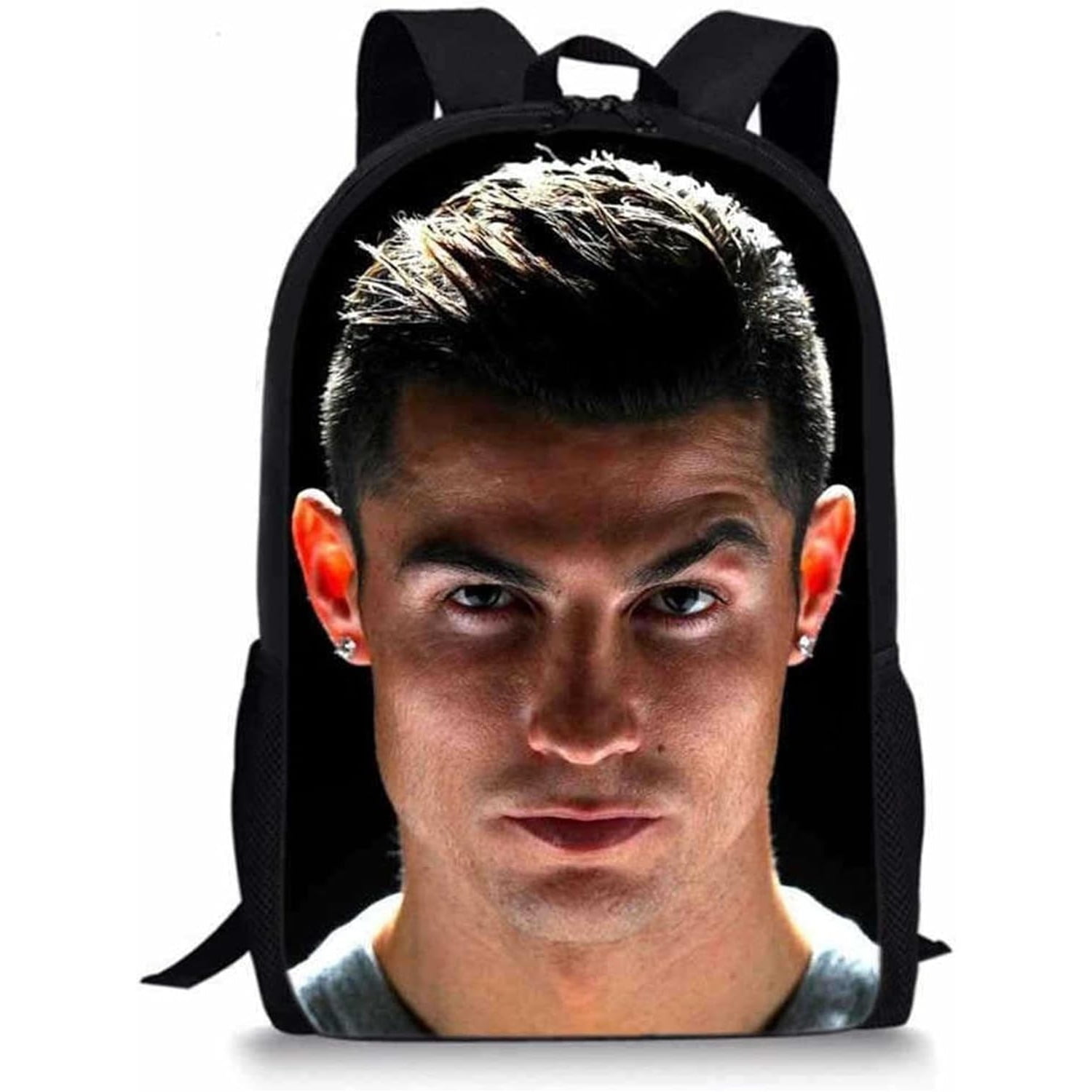 Soccer Player Cristiano Ronaldo Backpack,CR7 Lightweight Canvas Bookbag ...