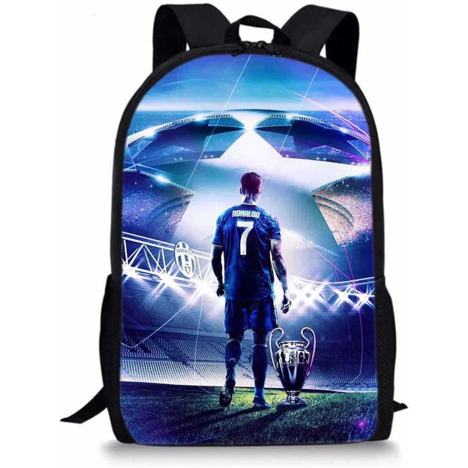 Soccer Player Cristiano Ronaldo Backpack,CR7 Lightweight Canvas Bookbag ...