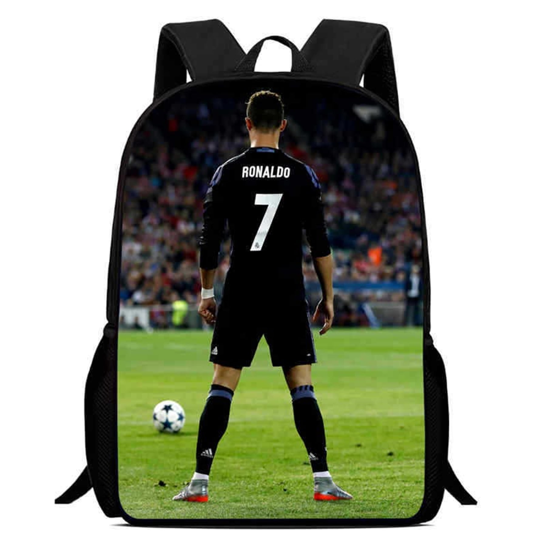 Soccer Player Cristiano Ronaldo Backpack-Student Back to School Bookbag ...