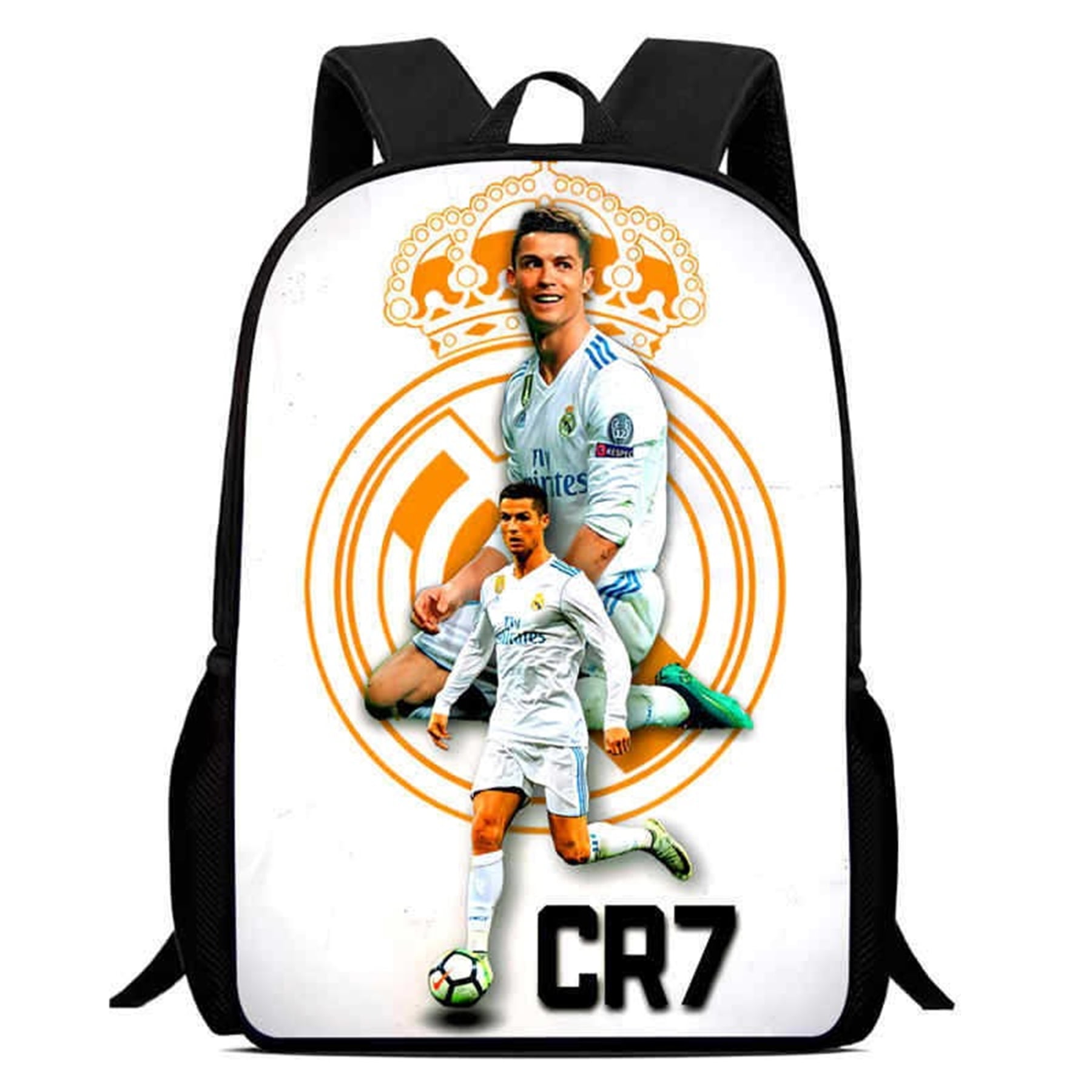 Soccer Player Cristiano Ronaldo Backpack-Student Back to School Bookbag ...