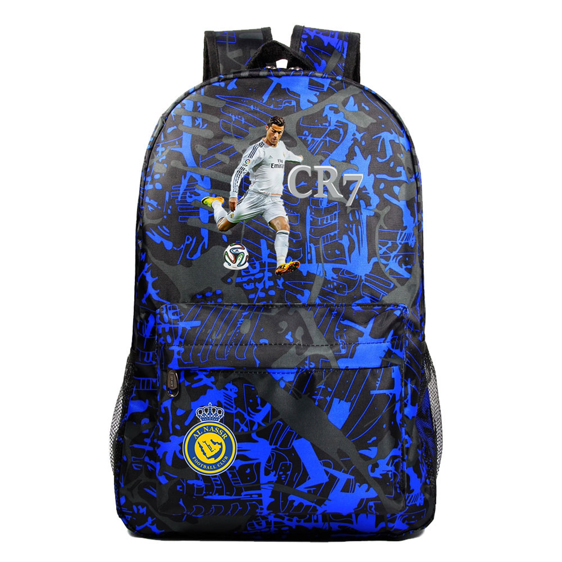 Soccer Player Cristiano Ronaldo Backpack,Waterproof Canvas Daypack ...