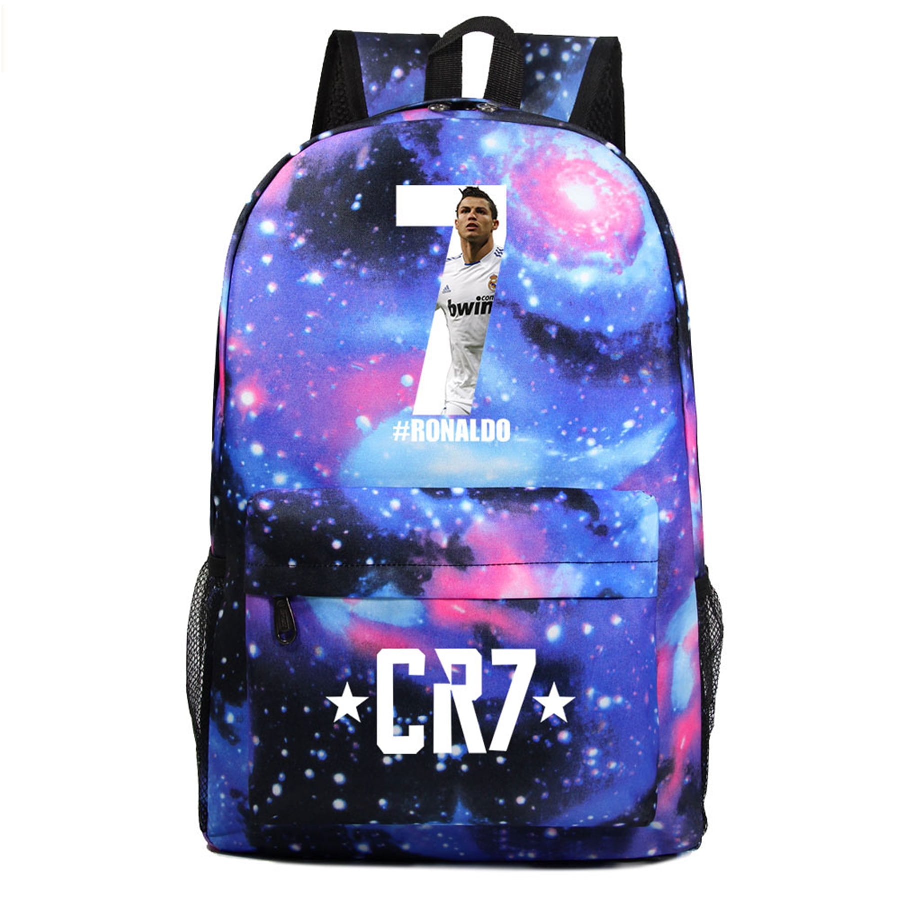 Soccer Player Cristiano Ronaldo Classic Backpack-Student School Bookbag ...