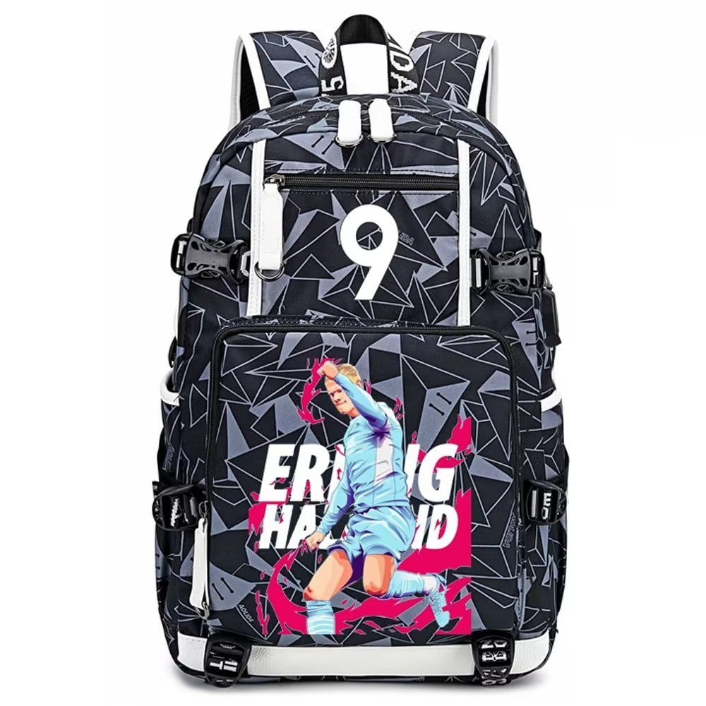 Soccer Player E-Haaland- Multifunction Backpack Travel Taptop Daypack ...