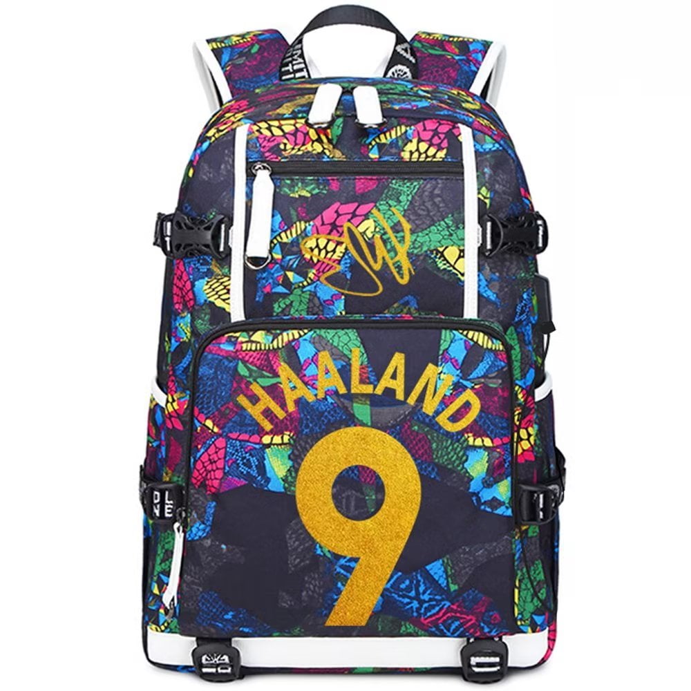 Soccer Player E-Haaland- Multifunction Backpack Travel Taptop Daypack ...