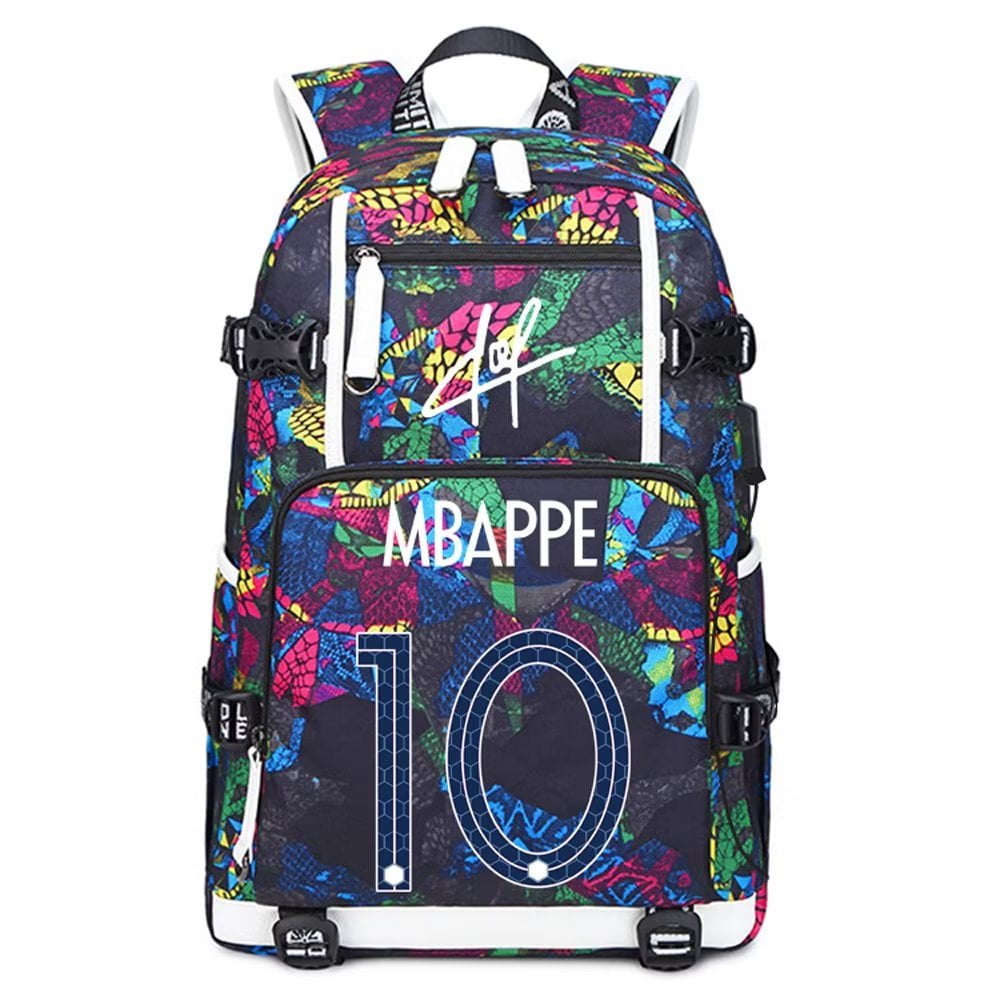 Soccer Player K-Mbappe- Multifunction Backpack Travel Taptop Daypack ...