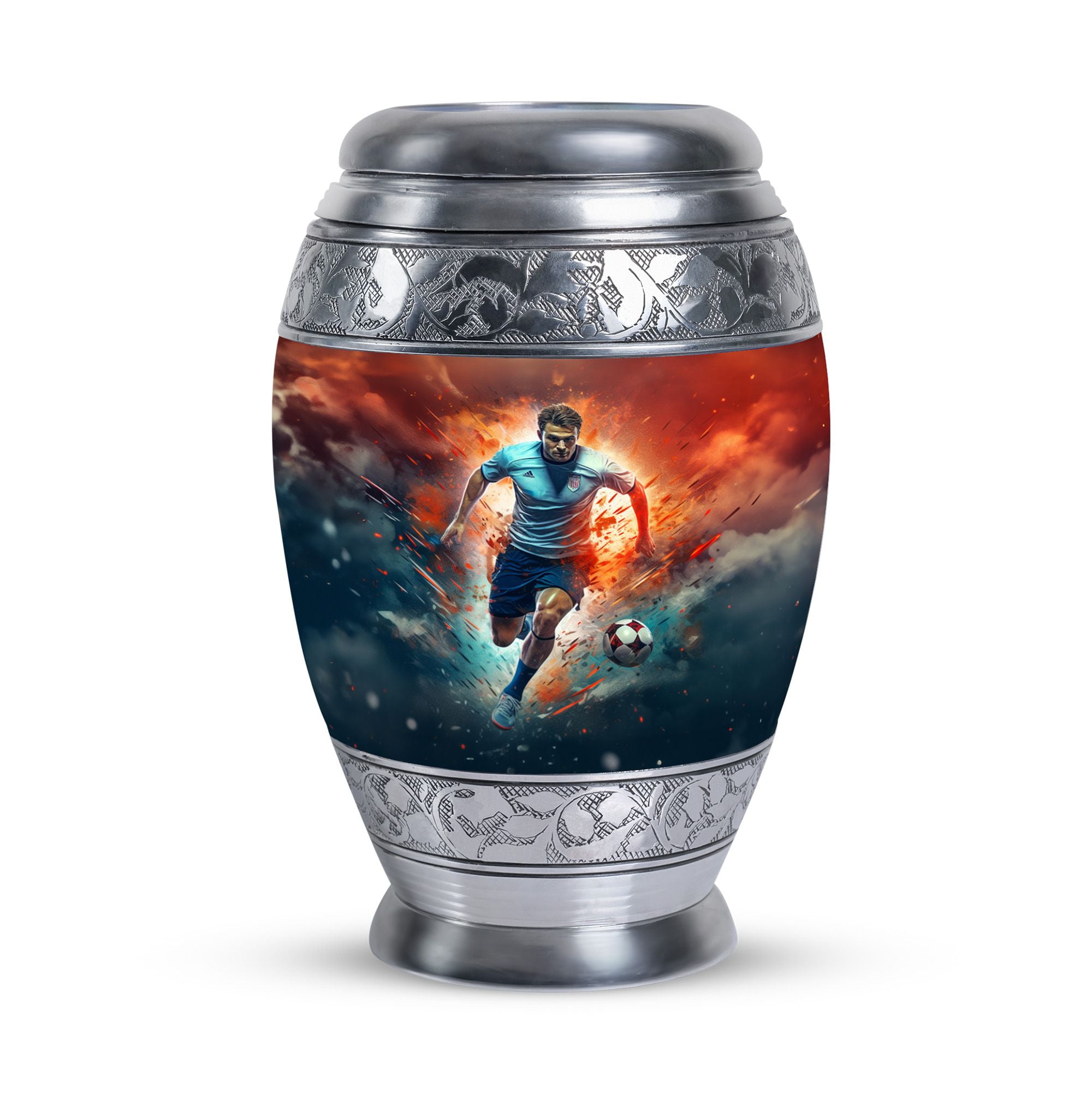 Soccer Player Kicking The Ball - Human Cremation Urn - Ashes Urns Human ...