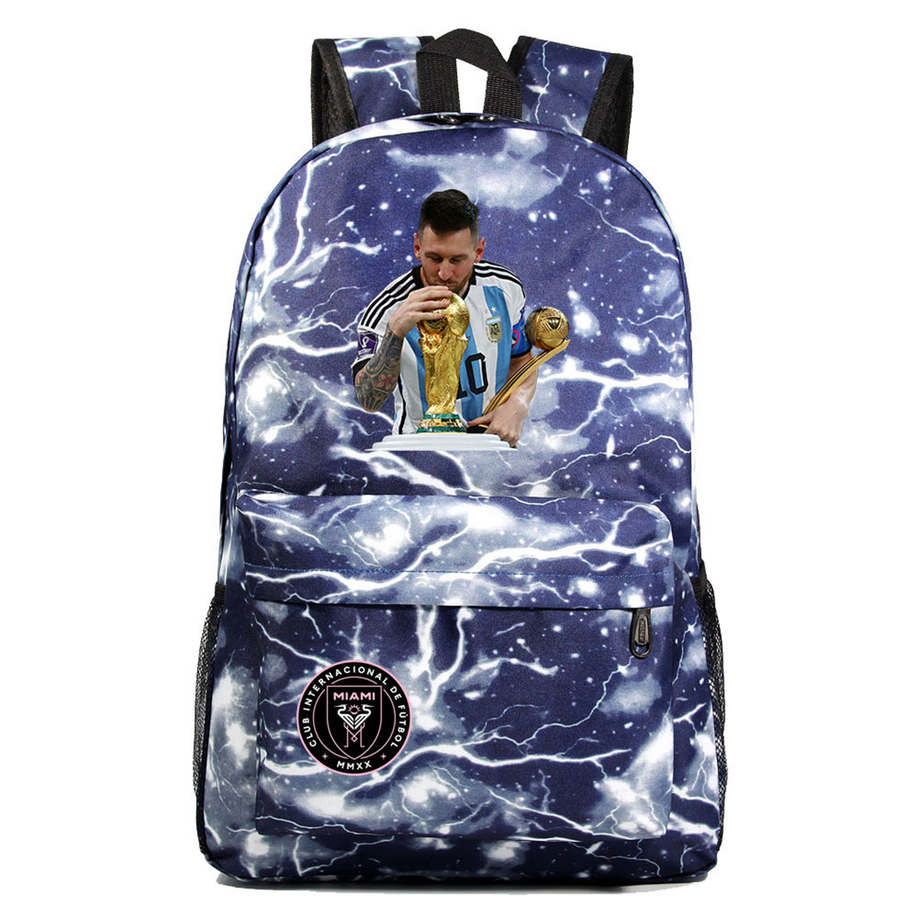 Soccer Player Messi_10 Backpack Students Back to School Bookbag ...