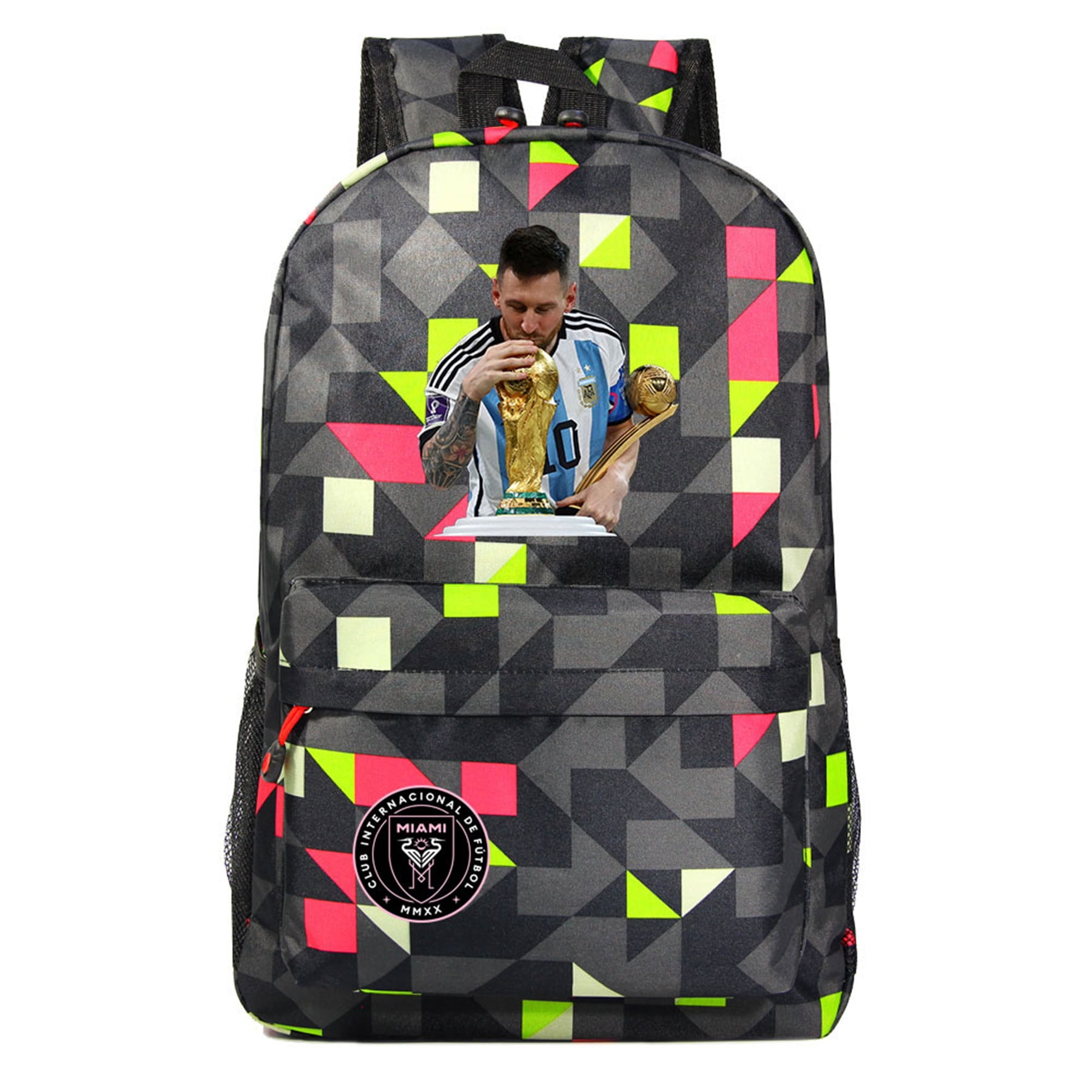 Soccer Player Messi_10 Backpack Students Back to School Bookbag ...