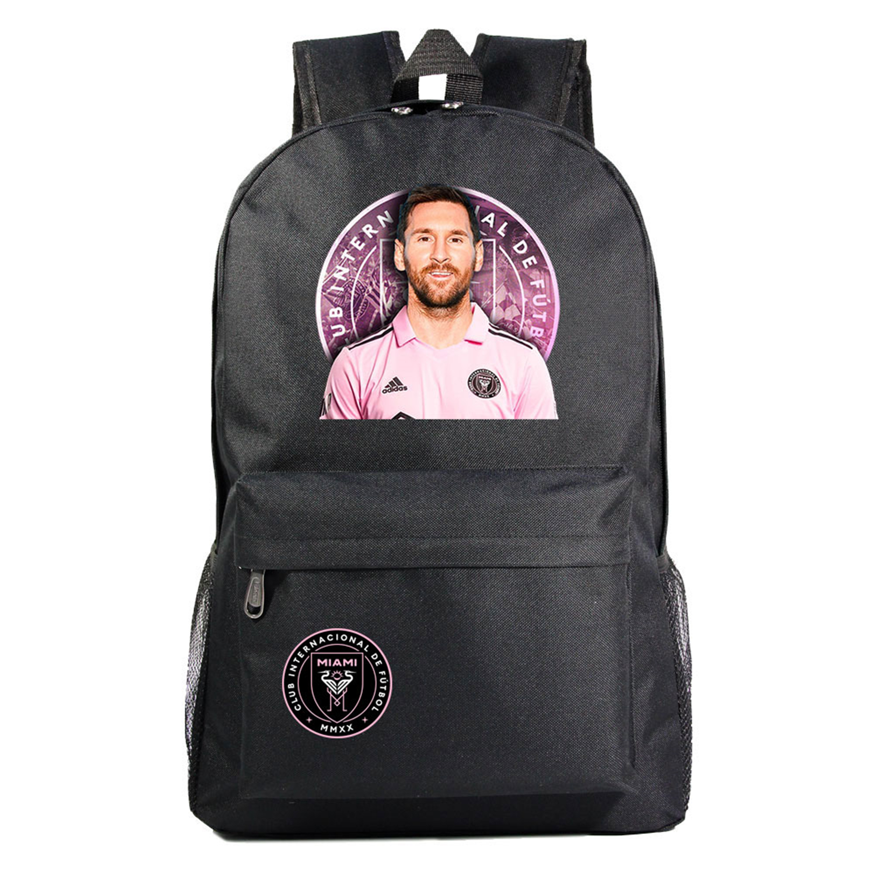 Soccer Player Messi_10 Canvas Backpack-Waterproof Daily Knapsack-Travel ...