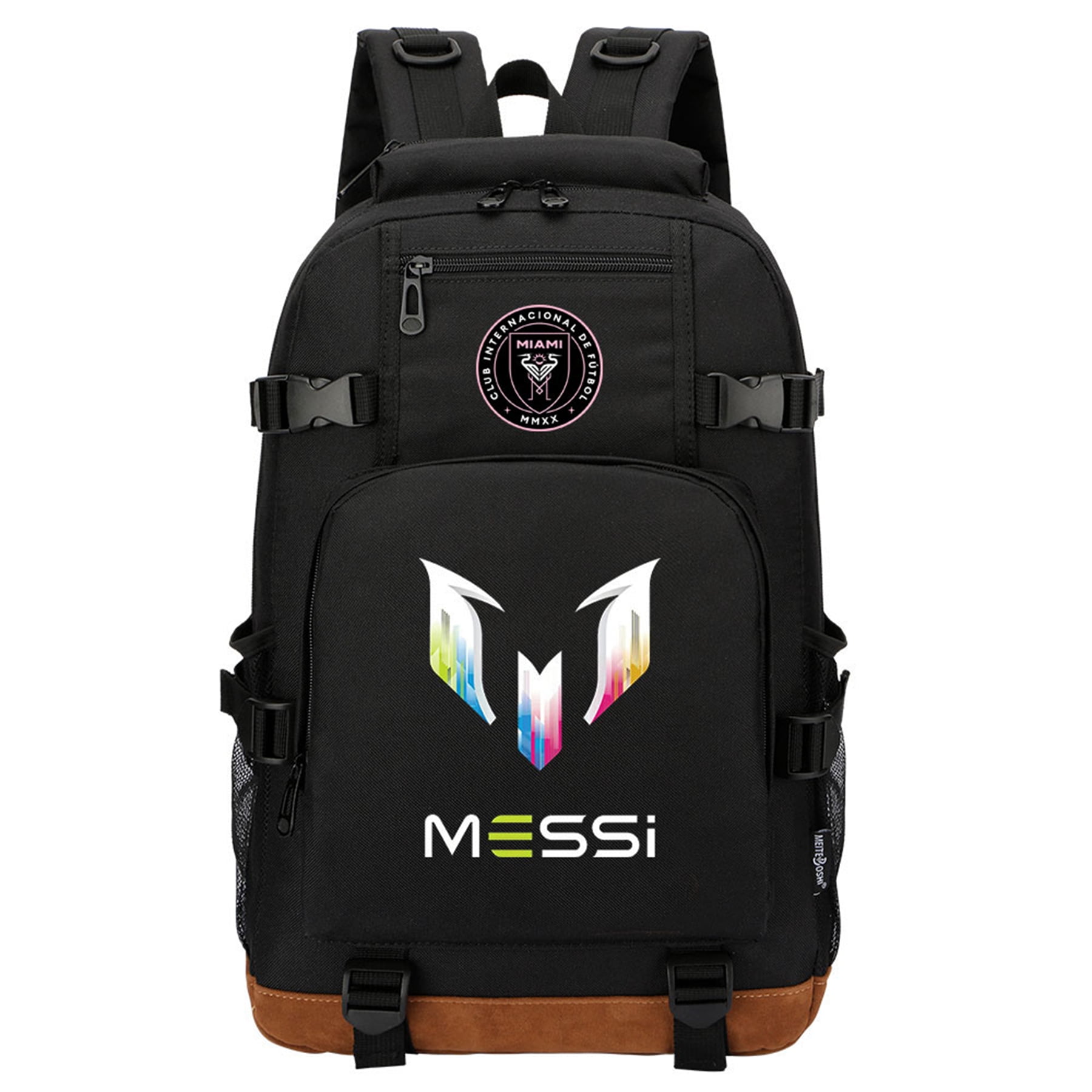 Soccer Player Messi_10 School Backpack Student Canvas Bookbag ...