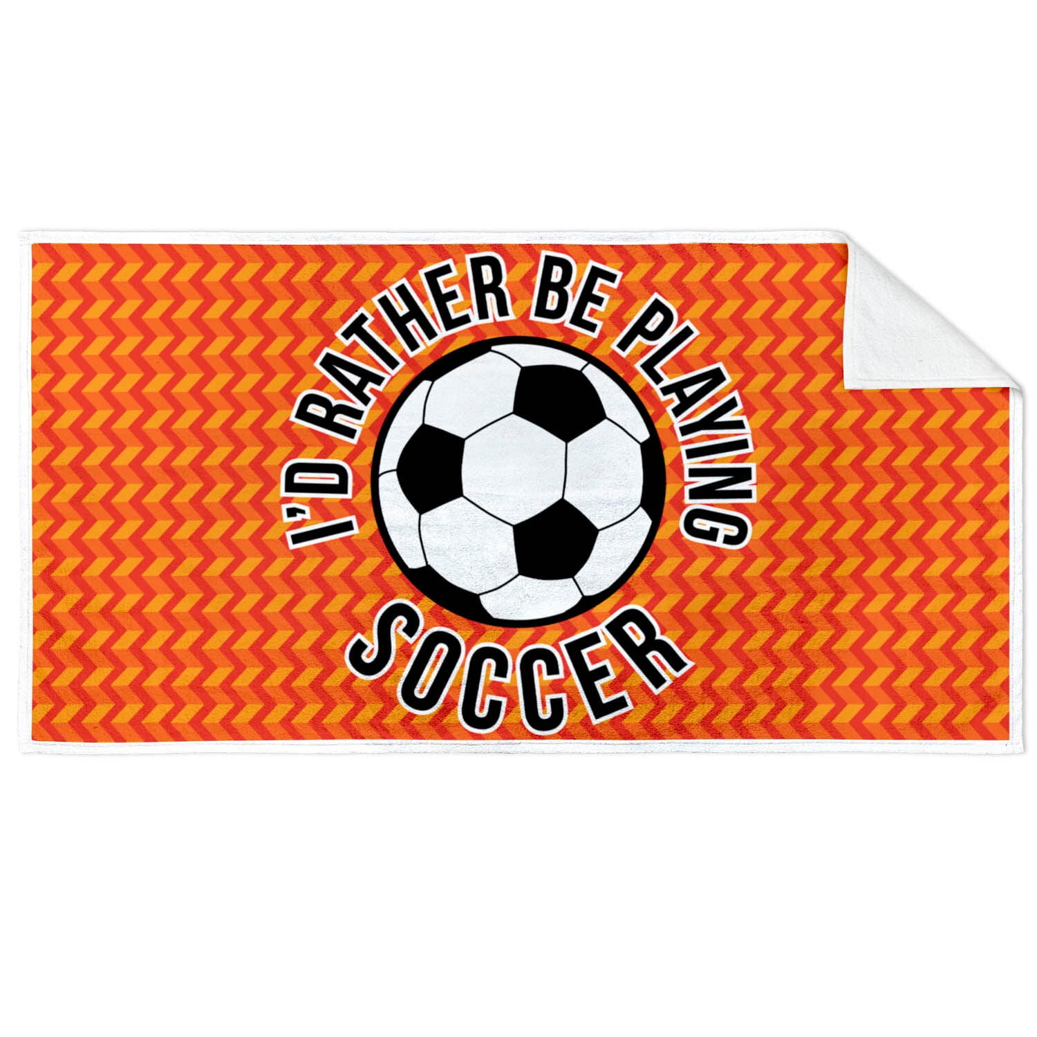 Soccer Premium Beach Towel | I'd Rather Be Playing Soccer - Walmart.com