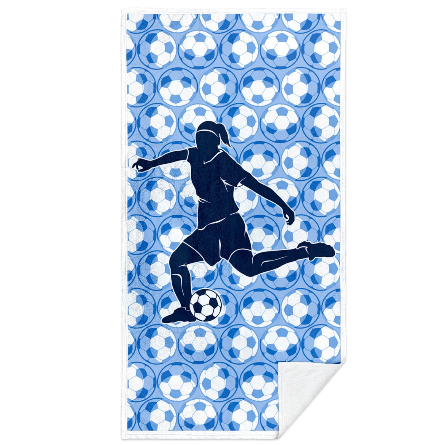 Soccer Premium Beach Towel | Soccer Girl Player - Walmart.com