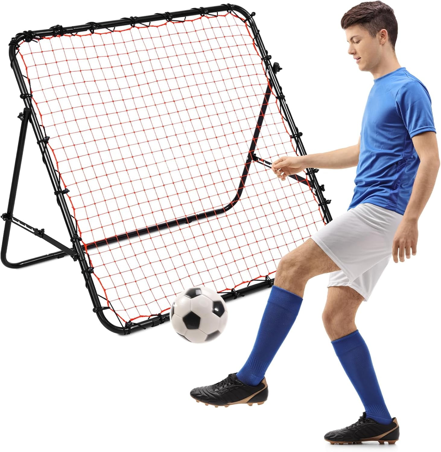 Soccer Rebounder, 4FT x 4FT Foldable Soccer Training Rebounder Net ...