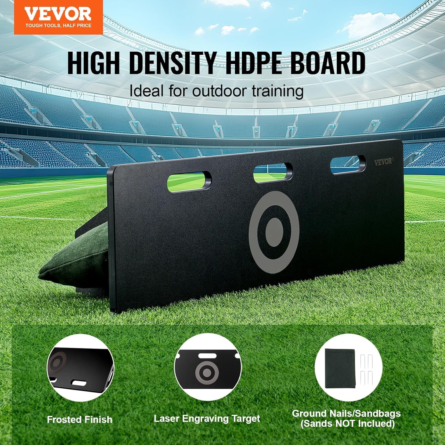 Soccer Rebounder Board - Portable Soccer Wall with 2 Angles Rebound ...