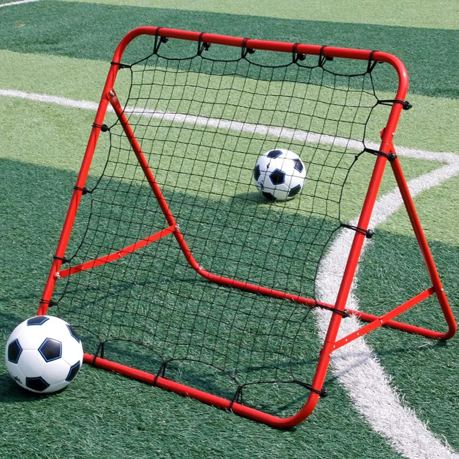 Soccer Rebounder Net 40x39 Inch Adjustable Football Practice Net ...