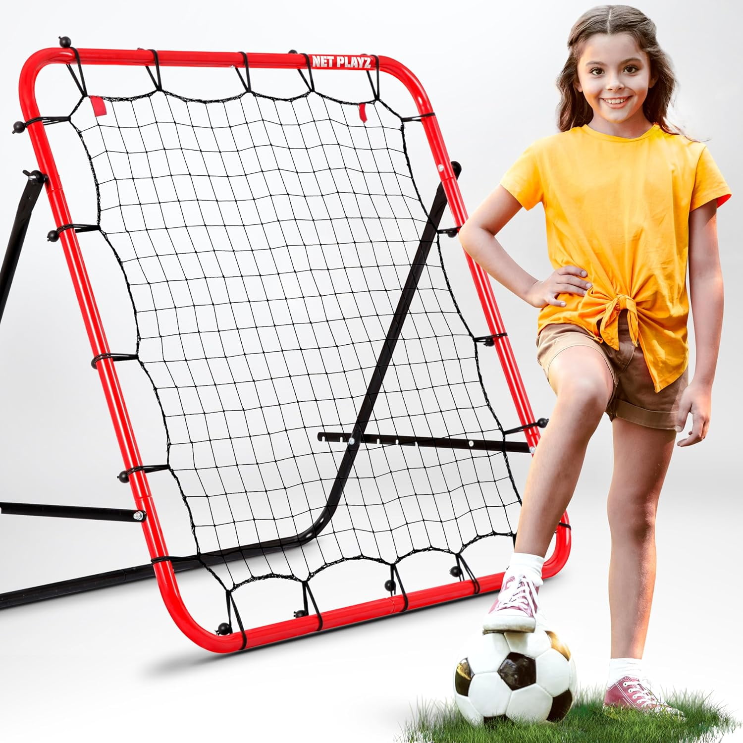 Soccer Rebounder Rebound Net, Kick-Back 3.3X3.3FT | Football Training ...