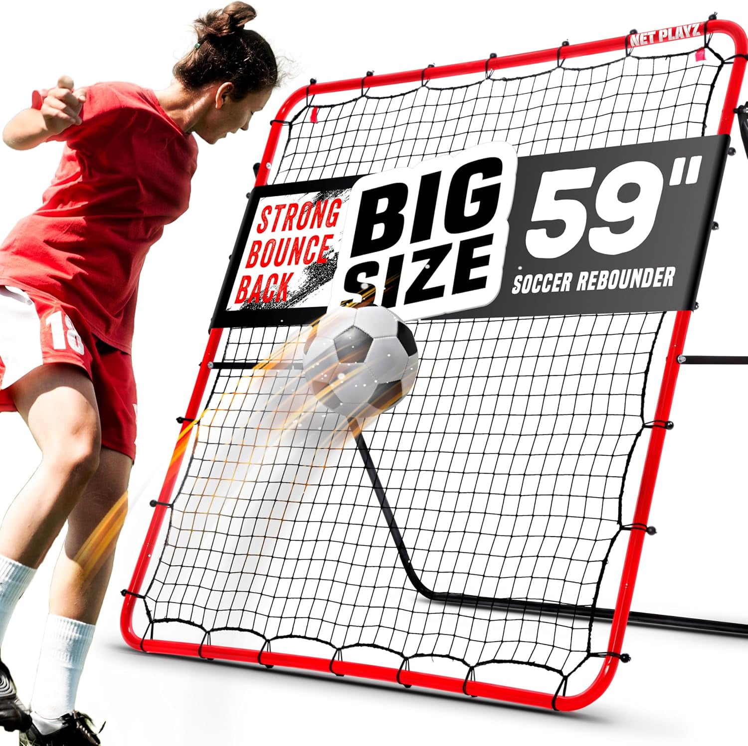 Soccer Rebounder Rebound Net, Kick-Back | Football Training Gifts, Aids ...