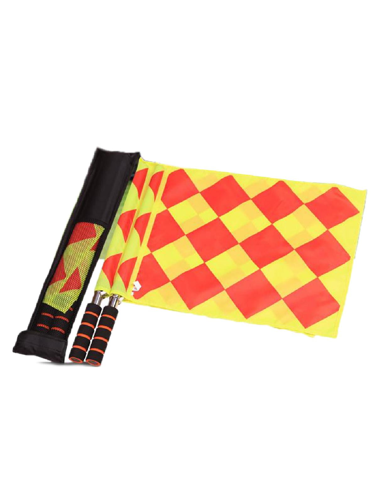 Soccer Referee Flag Football Linesman Flags High-visibility Checkered Team Sport - Walmart.com