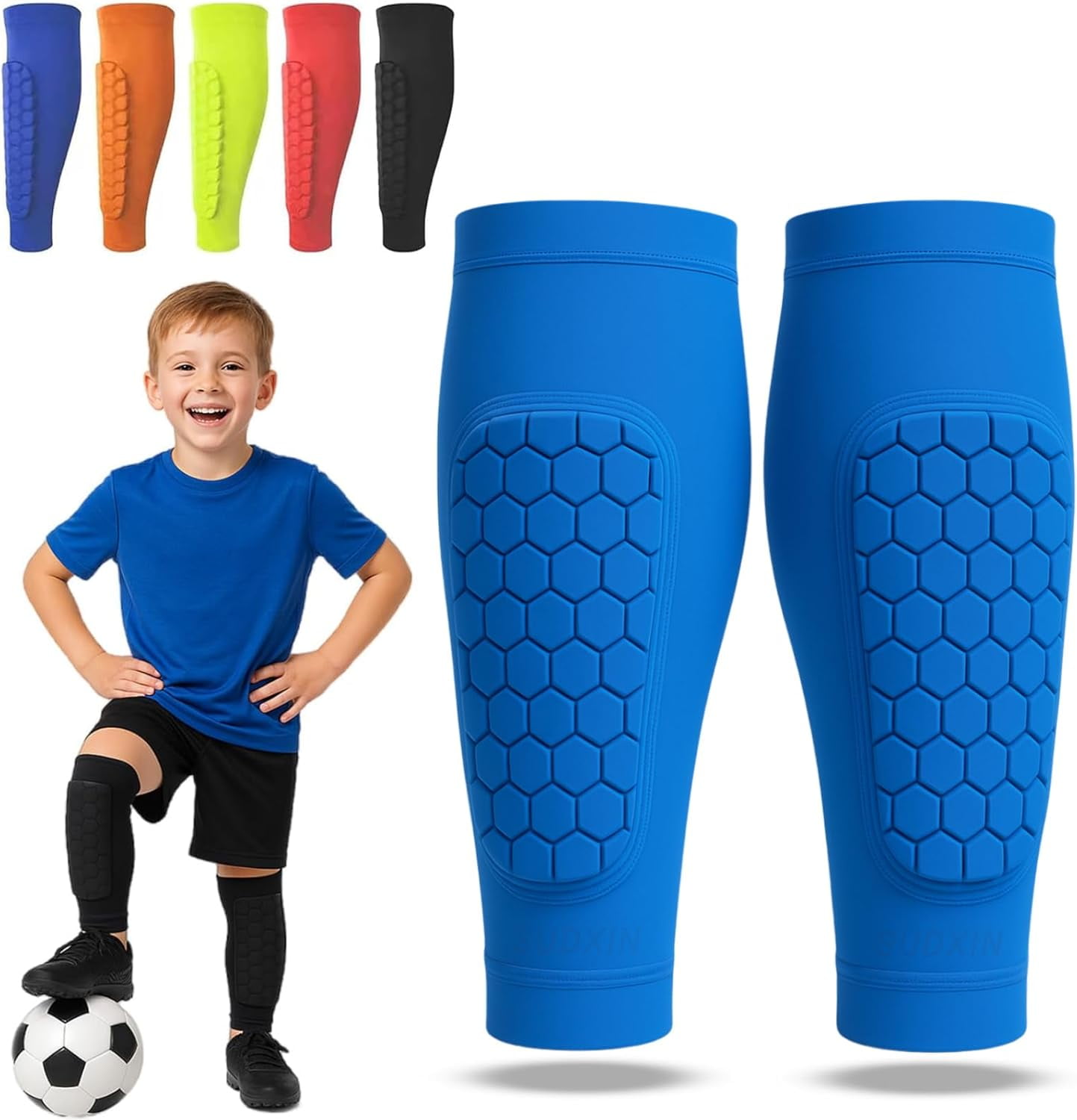 Soccer Shin Guards Pads for Youth Adult, Shin Defender Shin Guards Kids ...
