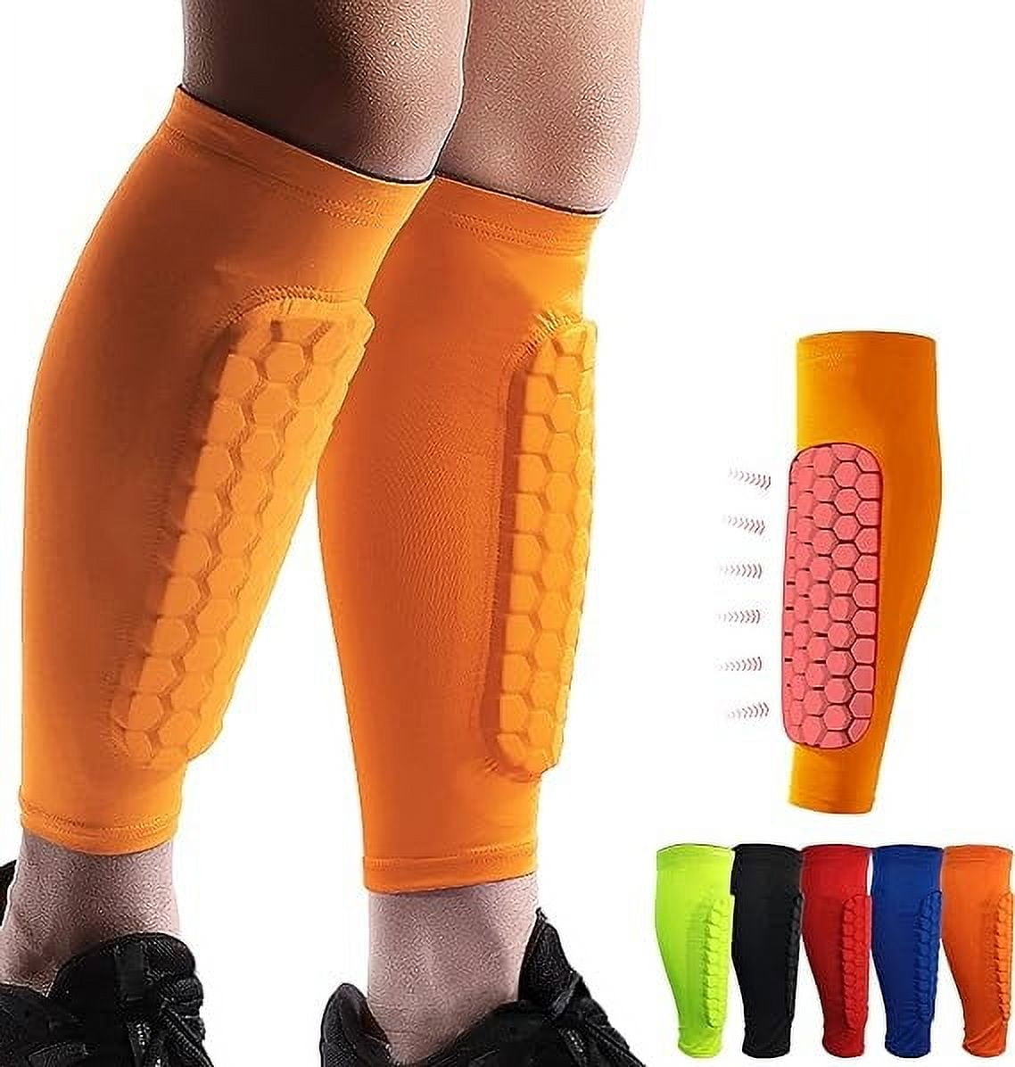 Soccer Shin Guards Shin Pads for Kids Youth Adult, Calf Compression ...