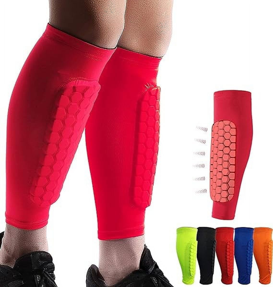 Soccer Shin Guards Shin Pads for Kids Youth Adult, Calf Compression ...