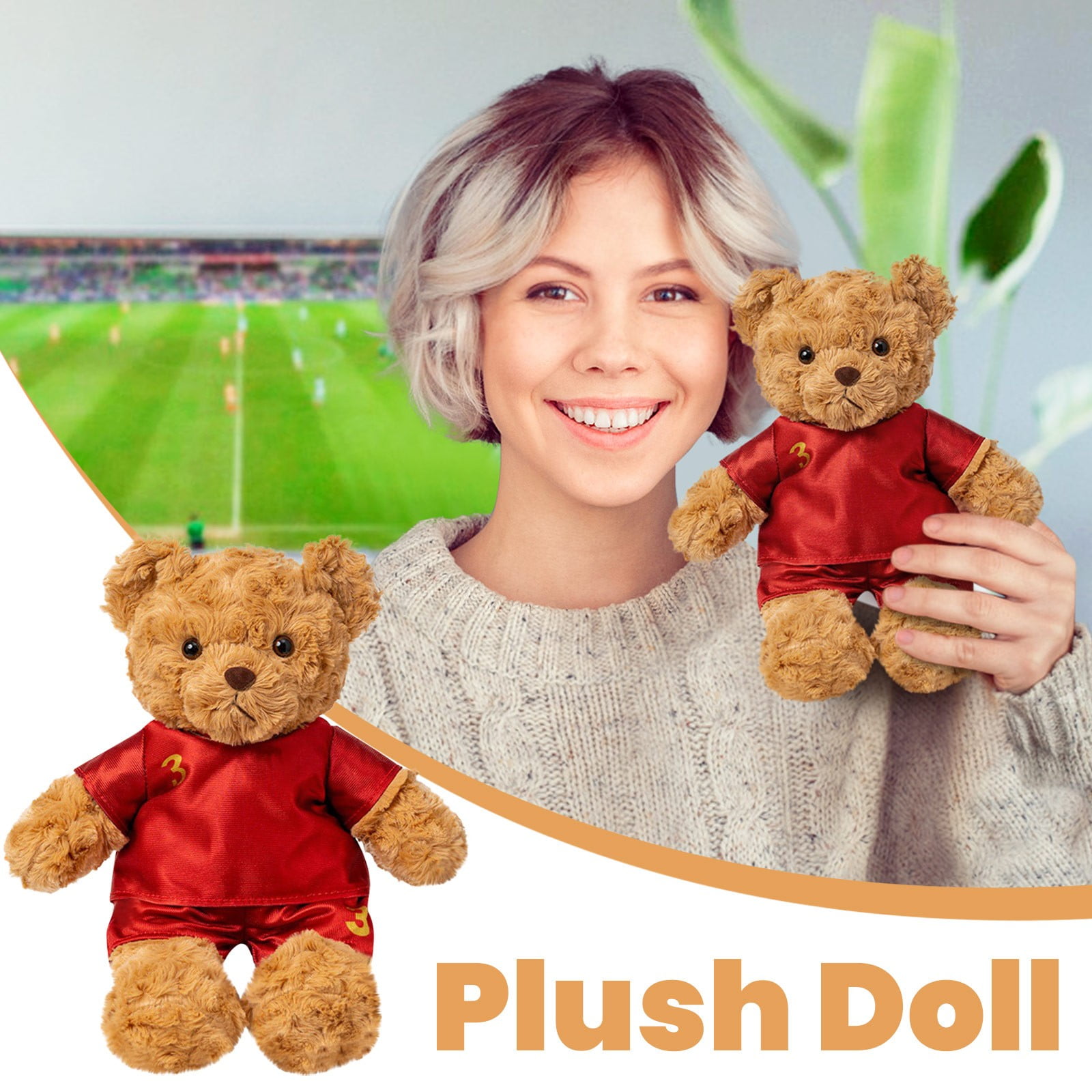 Soccer Shirt Teddy Bear Plushies, All Stars Soccer Jersey Teddy Bear ...