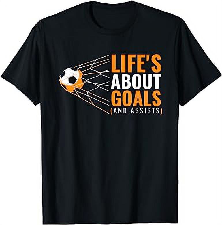 Soccer Shirt for Boys | 'Life's About Goals' | Boys Soccer T-Shirt ...